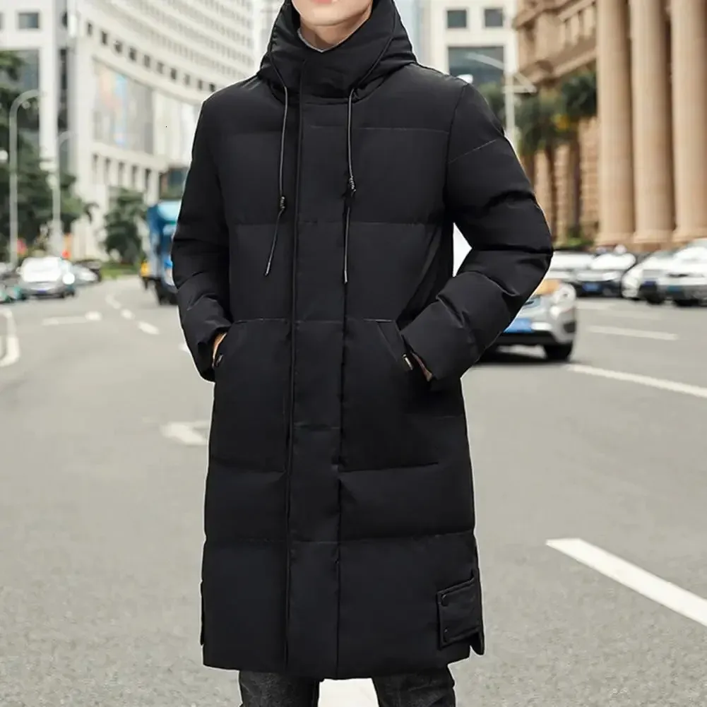 Abrigo De Invierno Para Hombres: Parka Con Capucha, Acolchado Grueso ...