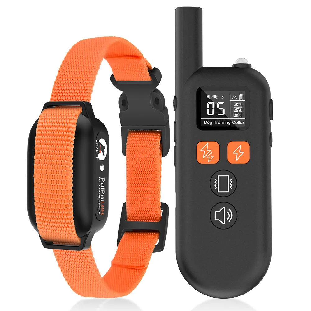 Adjustable Dog Training Collar with Remote Electric Rechargeable Shock ...