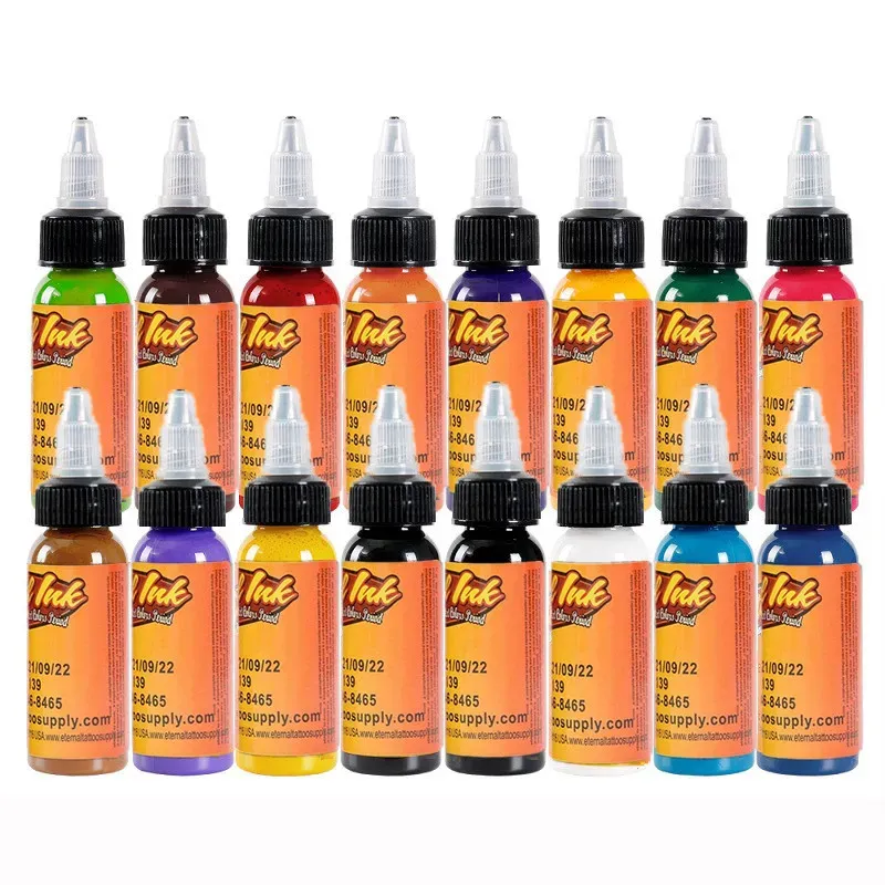 16 25 Tattoo Inks Set 30ml Permanent Makeup Pigment Inks For Body Art ...