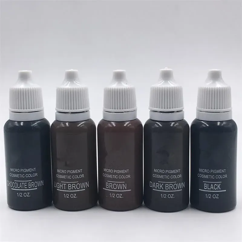 DHgate.com:5PK 15ml Semi-Permanent Tattoo Ink Set for Eyebrows, Lips ...