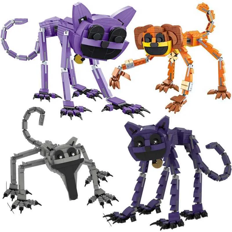 MOC Smiling Critters And Catnap Building Blocks Dinosaur Set Perfect ...