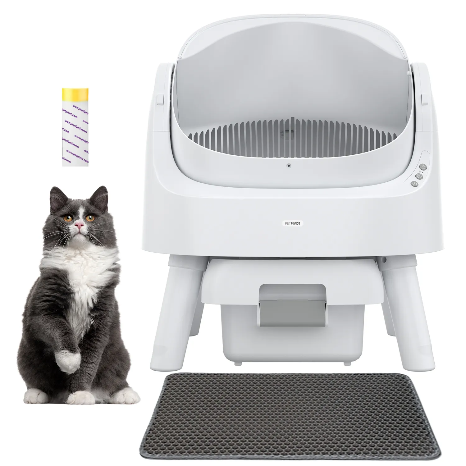 Automatic Self-Cleaning Cat Litter Box for Multiple Cats - Odor Control ...