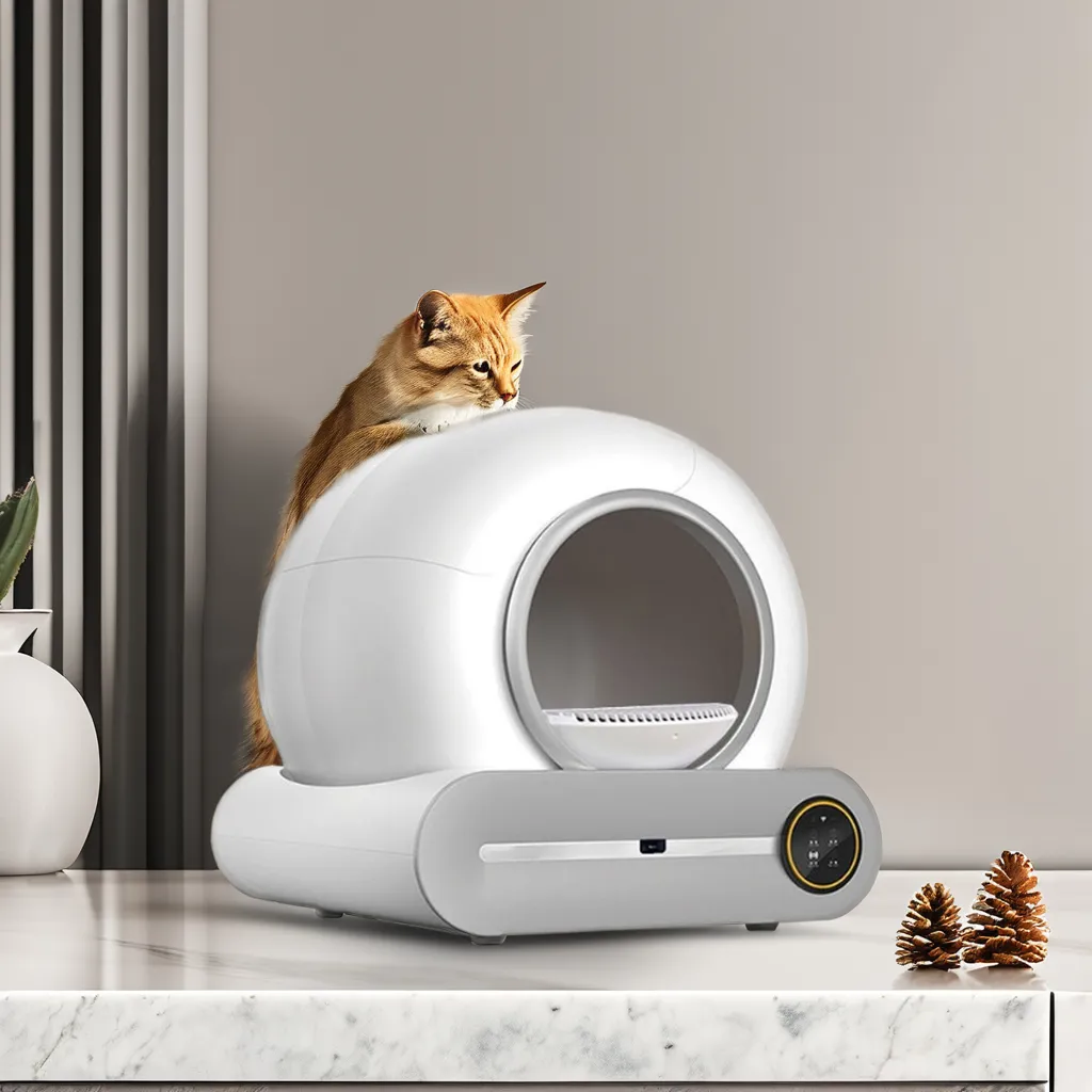 Smart Automatic Cat Litter Box & Accessories Automated Litter Box Self ...
