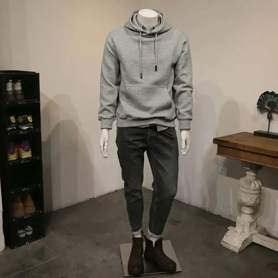 Korean Style Mens Jacket: Loose Fit Hoodie, Retro 90s Warm Cotton ...