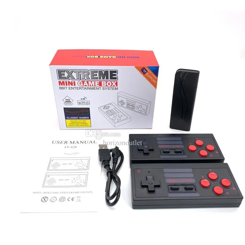 Retro Gaming Stick Console: EXTREME Mini Game Box With 628 Classic 8 ...