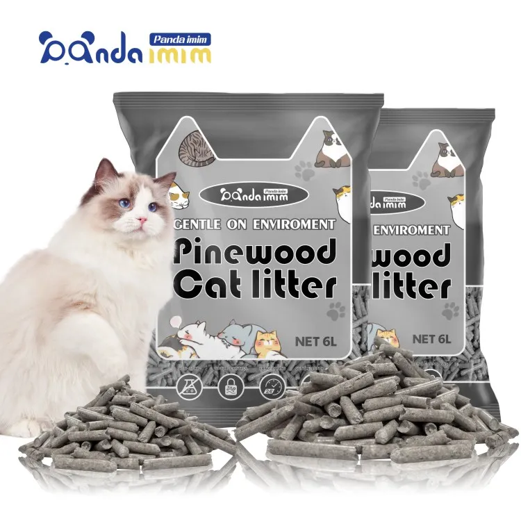 Premium Pine Wood Cat Litter Pellets - Natural Absorbent, Odor Control ...