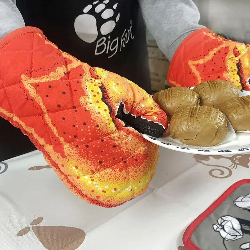 DHgate.com:3D Crab and Fish Shape Oven Gloves, Thickening Cotton ...