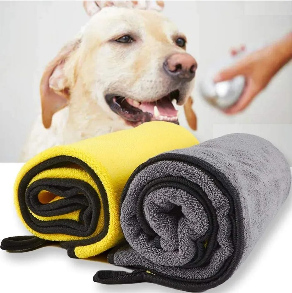 DHgate.com:Super Absorbent Microfiber Pet Bathrobe - Quick Drying Dog ...