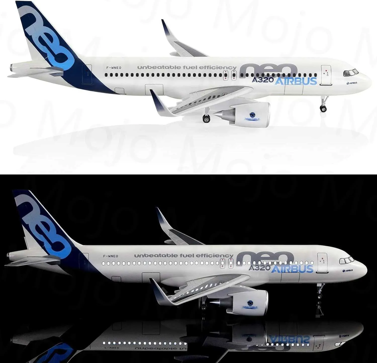 Metal Airbus 320 Scale Diecast Boeing Aircraft With LED Light For Colle ...
