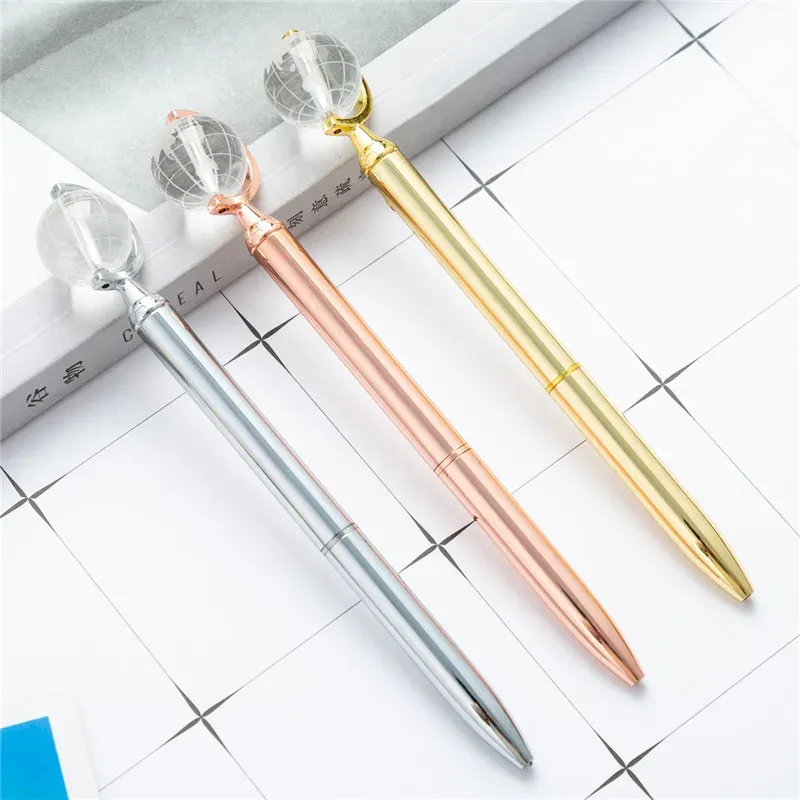 Wholesale Wholesale Metal Globe Crystal Pen Creative Writing Tool For ...