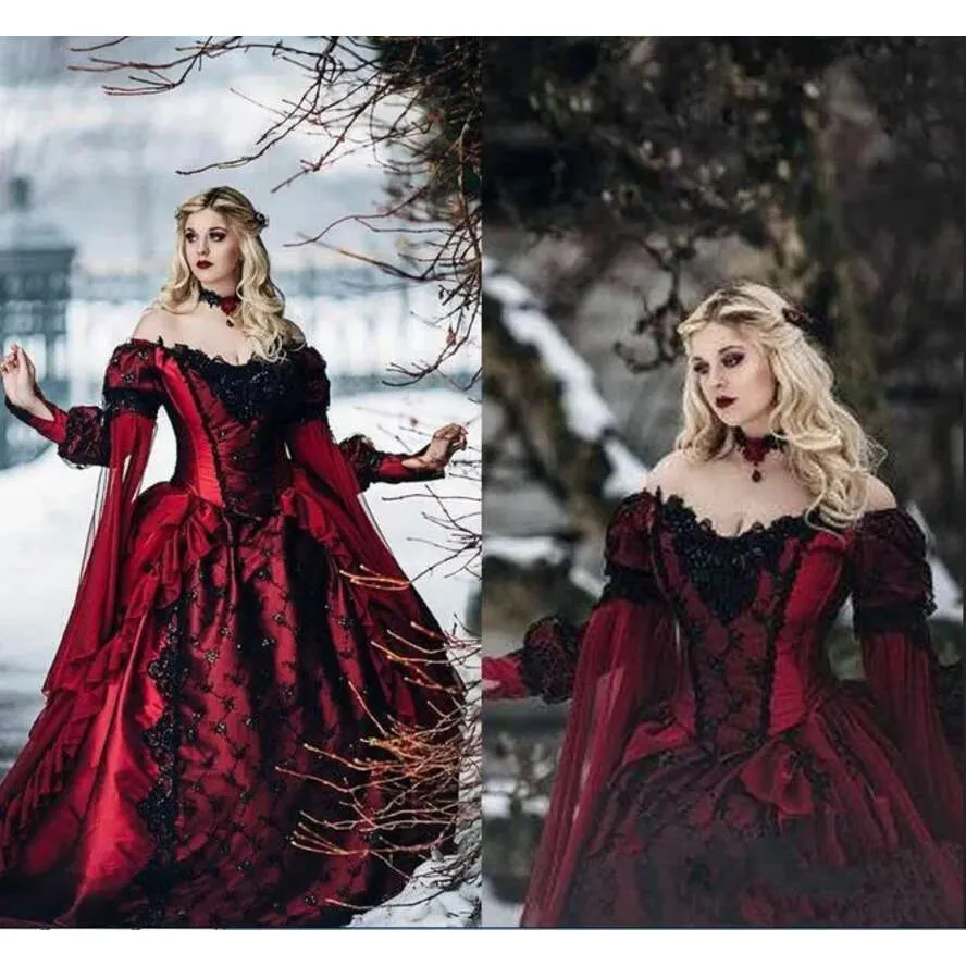 New Gothic Sleeping Beauty Princess Medieval Bury And Black Wedding ...