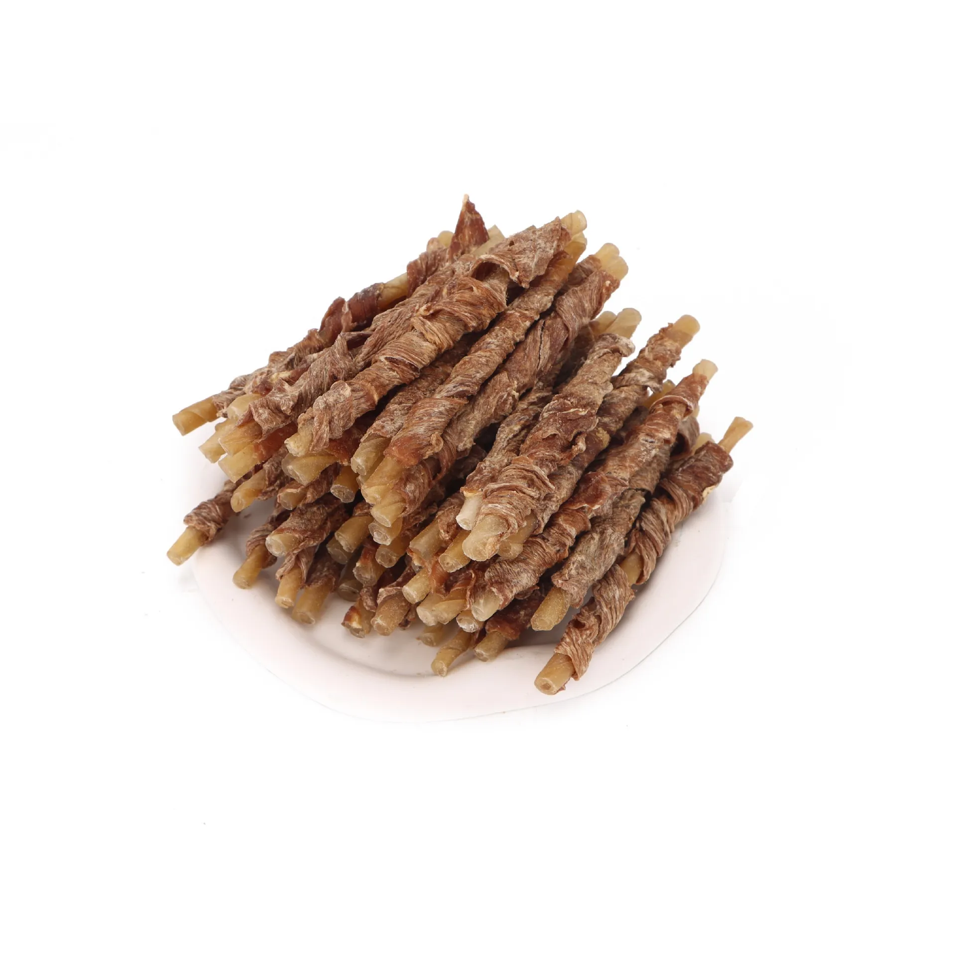 Bulk Dog Treats: Duck Wrapped Cow Skin Chews - Natural, Healthy Dental ...
