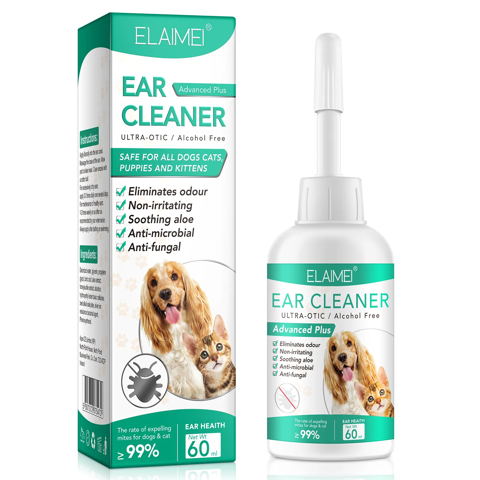 DHgate.com:Natural Pet Ear Cleaner - Alcohol-Free, Non-Irritating for ...