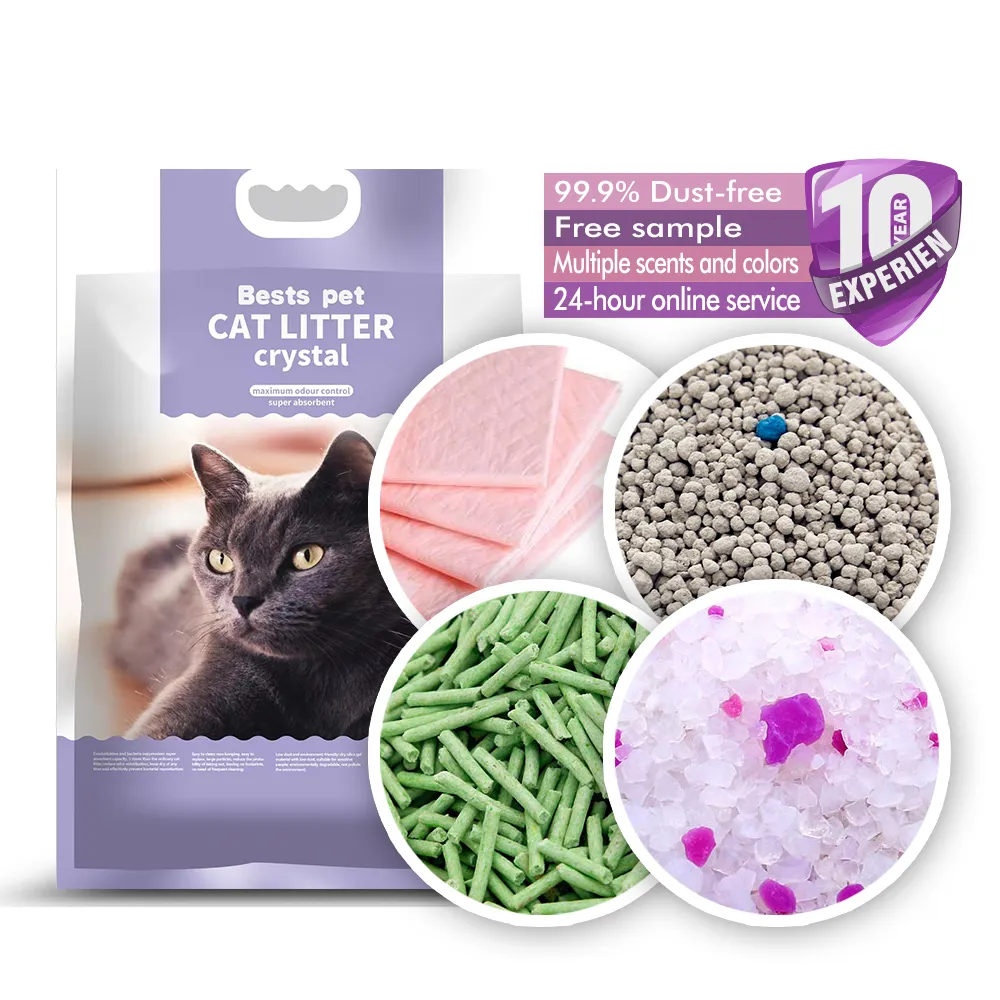 Cat Litter Lavender Crystal Silica Gel 3.8L for Cats with Lavender ...