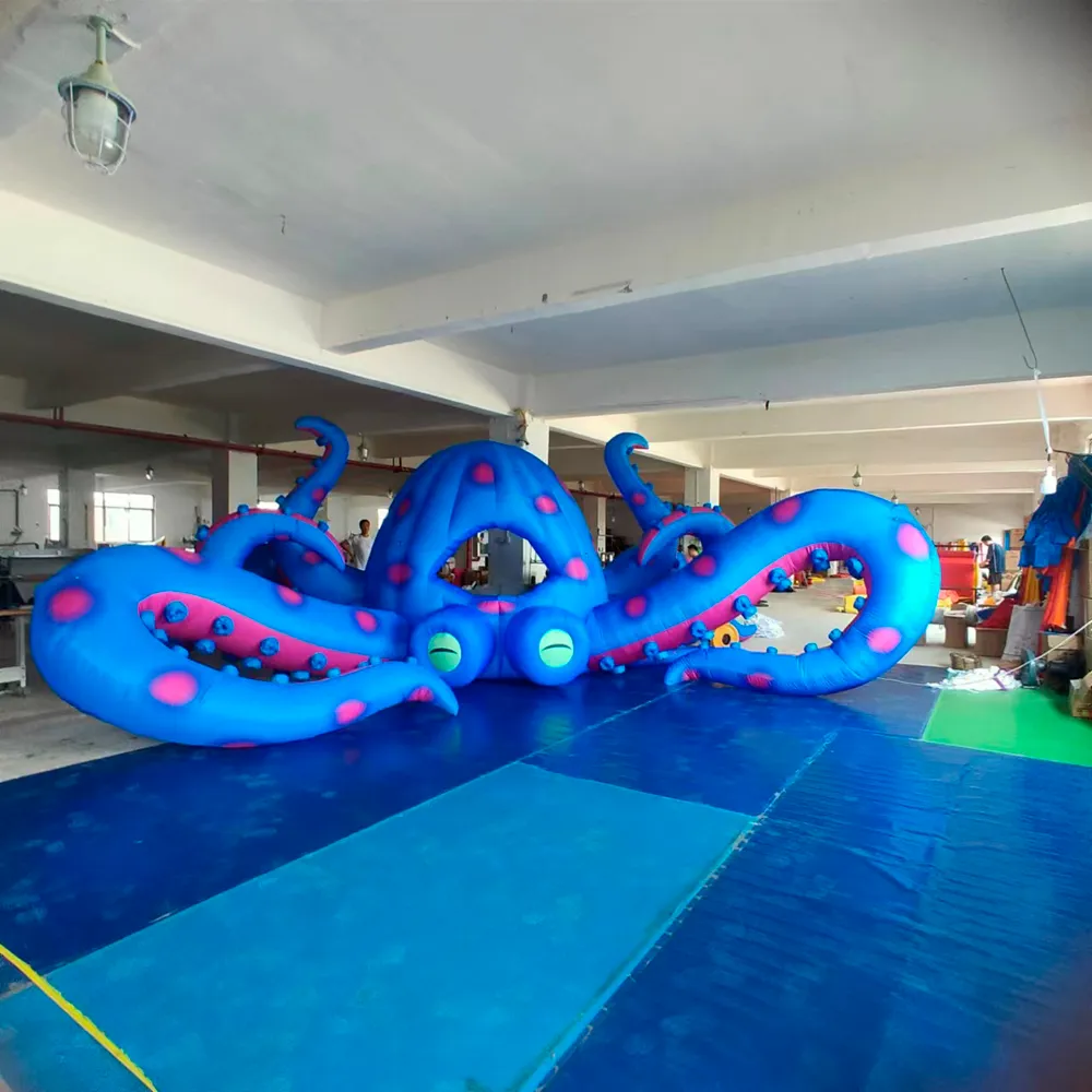 Inflatable Octopus Dome 33 ft Wide Outdoor Ocean Event Decoration with ...