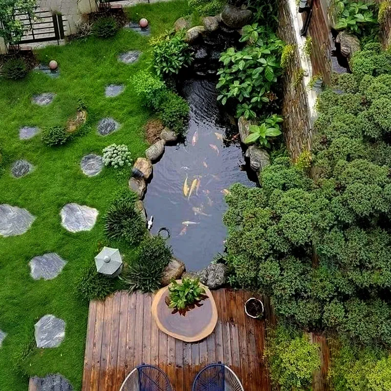 Large 1000 Gallon Fiberglass Pond for Koi & More - Outdoor Fish ...