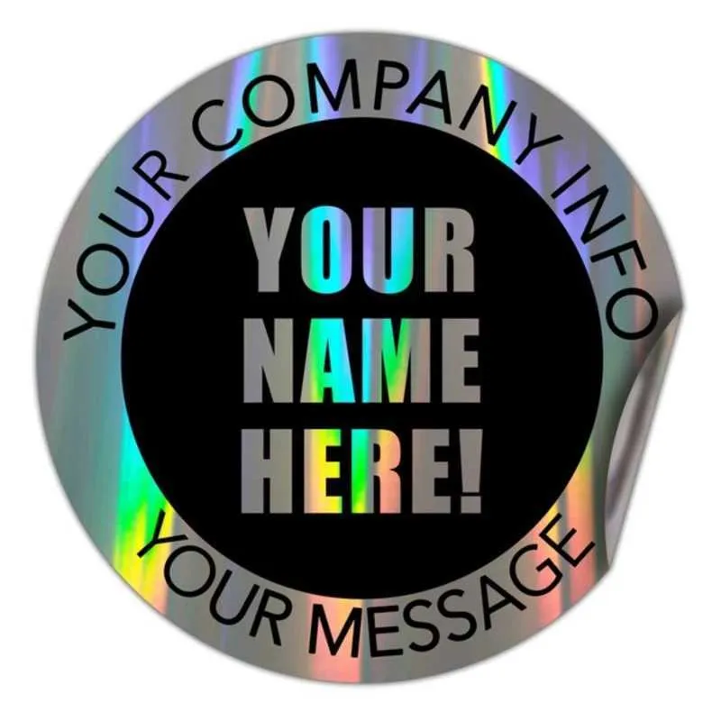 Tattoo Transfer Custom Holographic shiny stickers Rainbow Holographic ...
