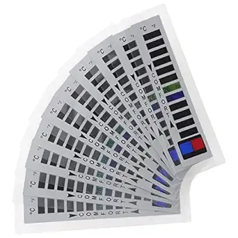 Aquarium Thermometers - 10 Pack Stick-On Temperature Strips for Fish ...