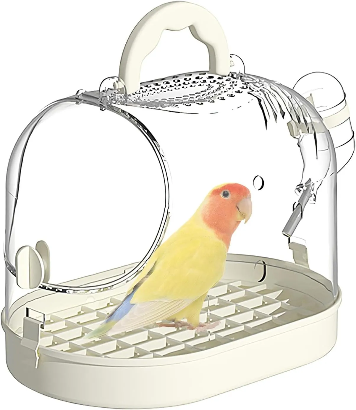 Portable Bird Sanctuary - Travel Parrot Cage with Tray & Secure Buckle ...