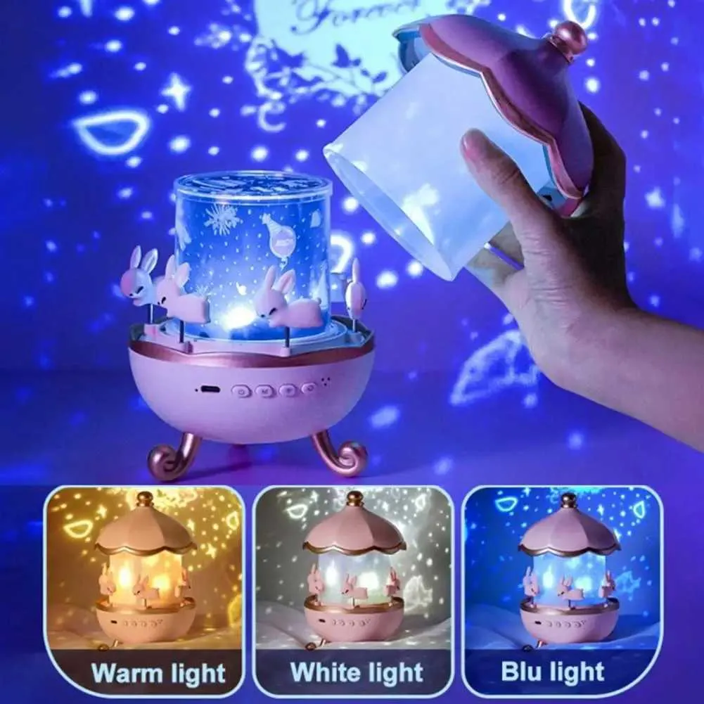 Large Projection Night Light with Wireless Sound Box - Create Dreamy ...