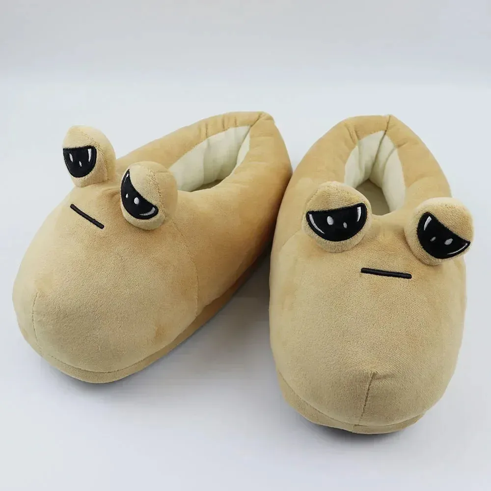 Soft And Comfortable Unisex Plush Character Slippers For Adults By Pou ...