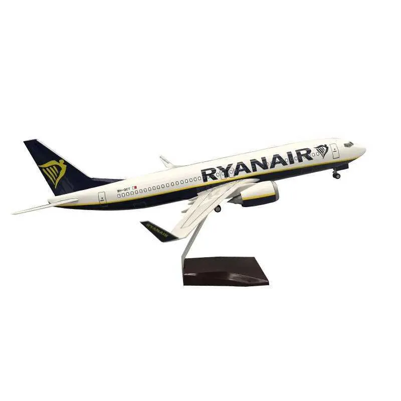 RYANAIR B737 800 Airline 1:85 Scale Lufthansa Model Plane With Base ...