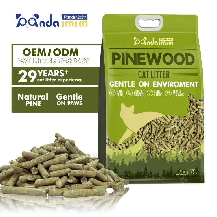 Premium Wood Pellet Cat Litter: Natural Pine, Superior Absorbency ...