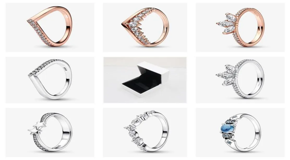 Princess CZ Diamond Designer Amazon Ring For Women S925 Sterling Silver With Original Box ...