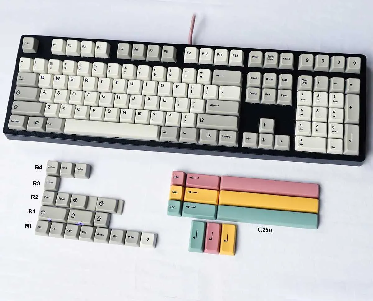 MDA Keyca PBT Dye Sub White Blue H241123 High Quality Mechanical ...