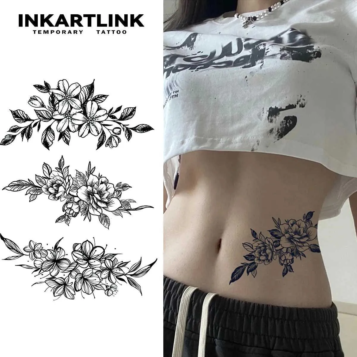 Tattoo Transfer Suhua Combination Temporary Tattoo Sticker Lasts 1 2 ...