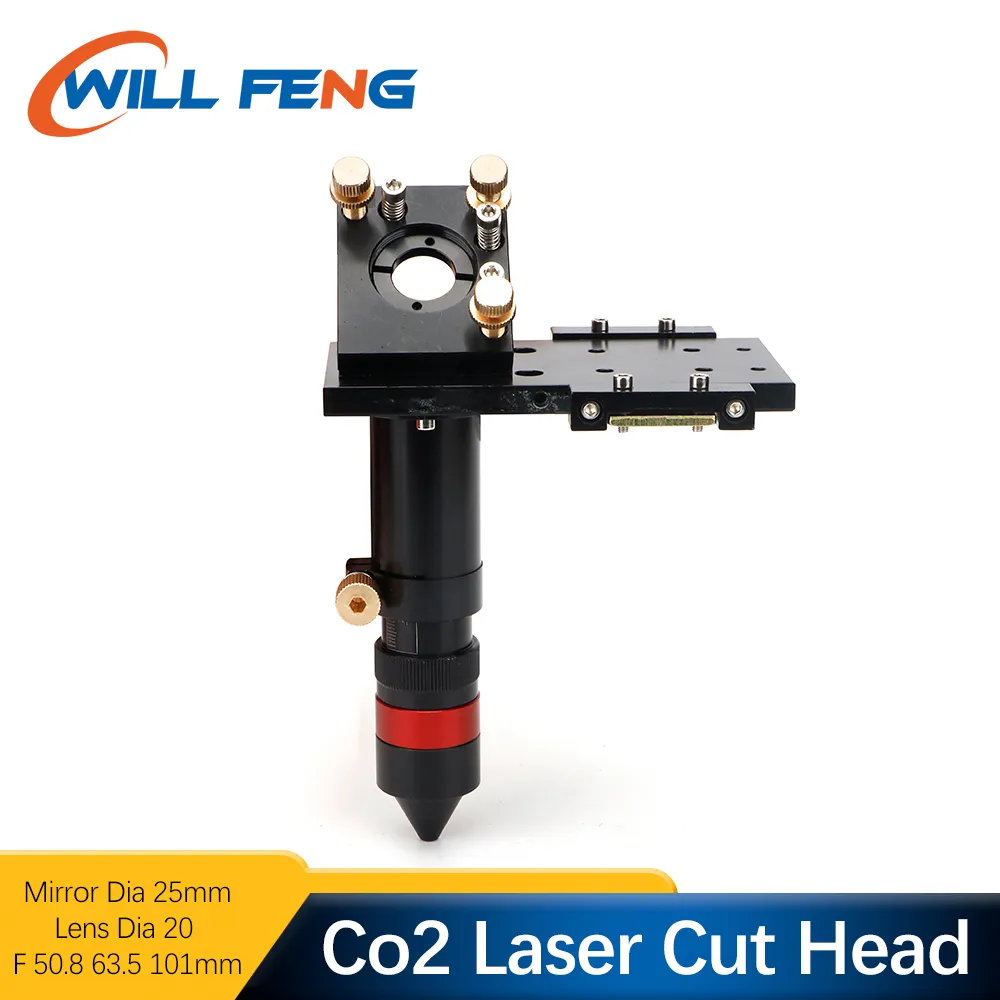 CO2 Laser Head Lens 20mm Dia with 50.8/63.5/101.6mm Focal Length and ...