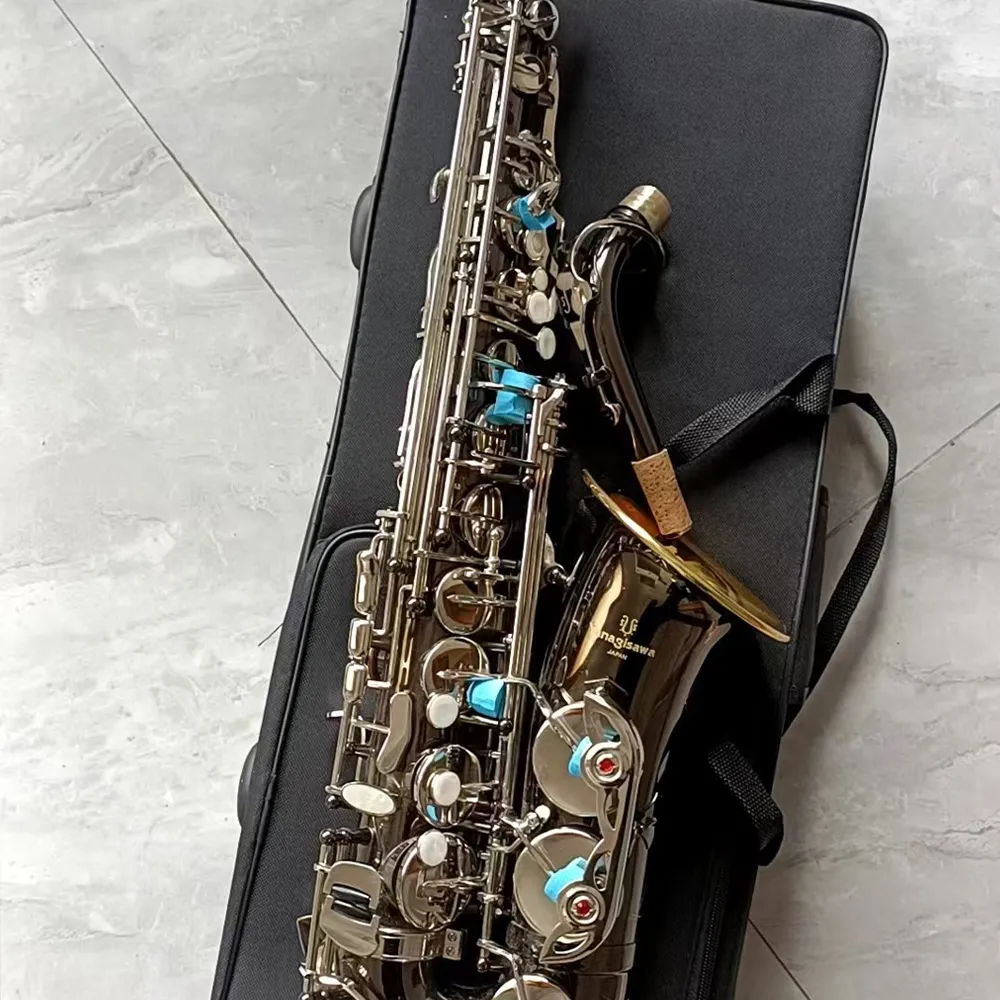 Premium Quality Black Alto Saxophone - Eb Tune Brass Nickel Plated ...