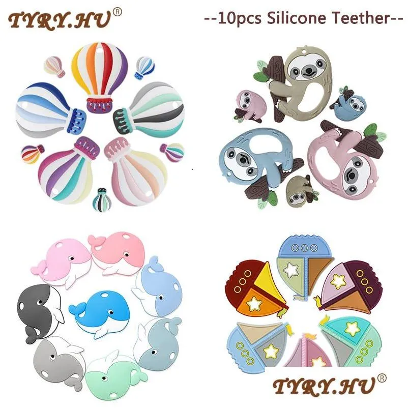 DHgate.com:10PCS Baby Teethers BPA-Free Silicone Infant Chewable ...