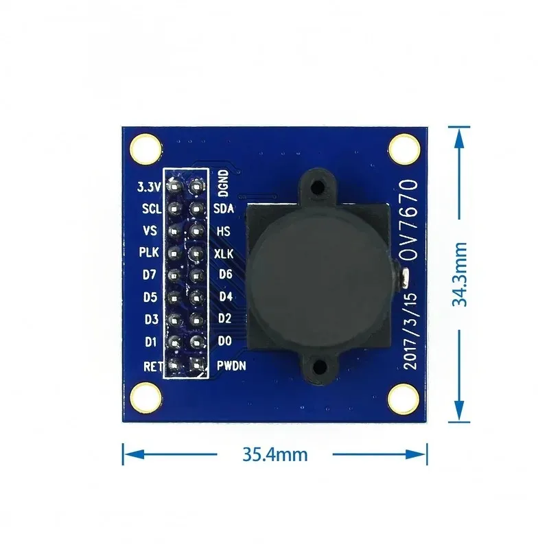Módulo De Cámara CMOS OV7670 VGA CIF Sensor Módulo De Cámara Para ...