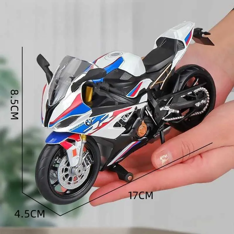 17cm Alloy Sport Bike Replica Toy BMW S1000RR 1:12 Scale Die Cast ...