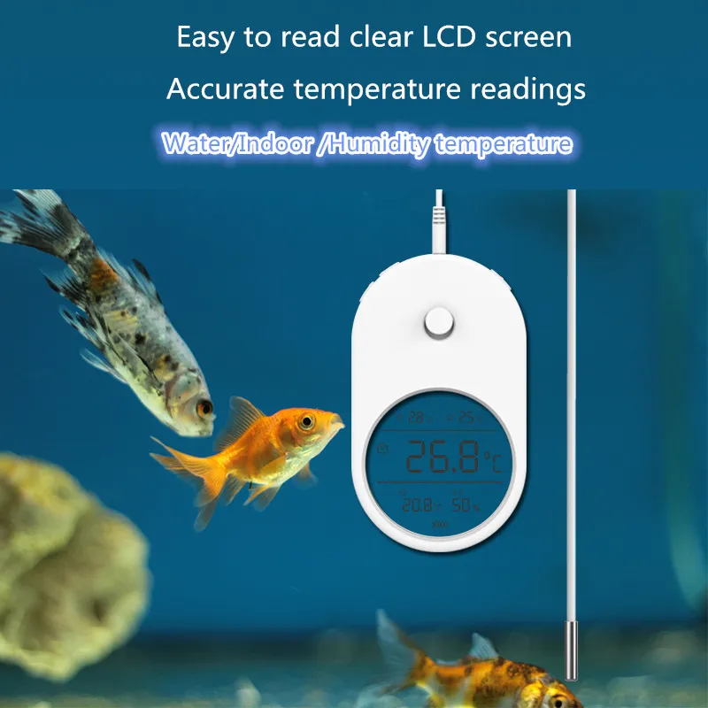 Digital Aquarium Thermometer 3-in-1: Accurate Water Temperature ...
