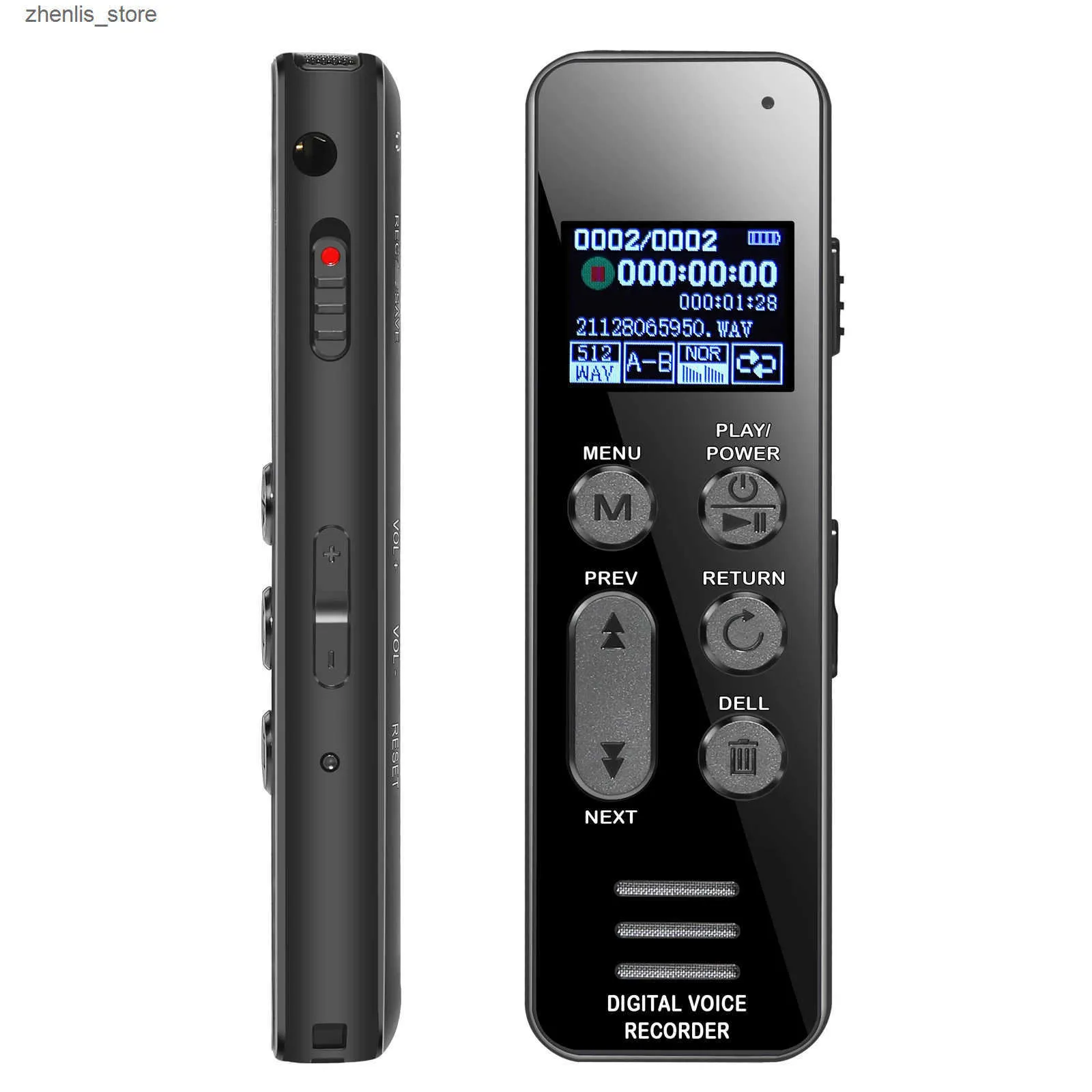 Long-Life Digital Audio Voice Recorder - 111H Recording, Noise ...