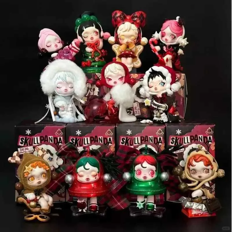 Skullpanda In Time Series Let It Snow Christmas Carolers Figurines ...