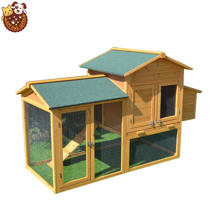 Premium Waterproof Outdoor Chicken Cage: Large Wooden Coop for Ducks ...