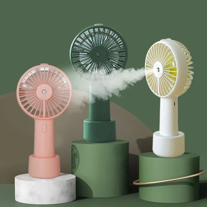Humidifier Portable Water Spray Fan: Electric USB Rechargeable Handheld ...