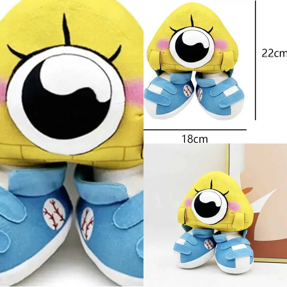 Cartoon Characters Plush Adorable Yellow Triangle Plush Doll Cute Soft ...