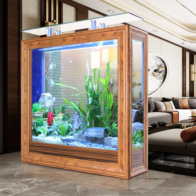 Asian Fish Tank Decor Style Glass Aquarium: Customizable Fish Aquariums ...