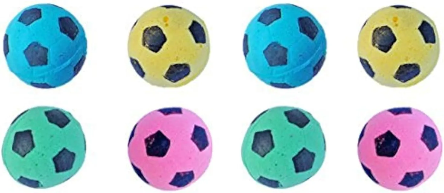 Soft & Safe Foam Balls Cat Toys - Pack of 8 | Lightweight Fun for ...