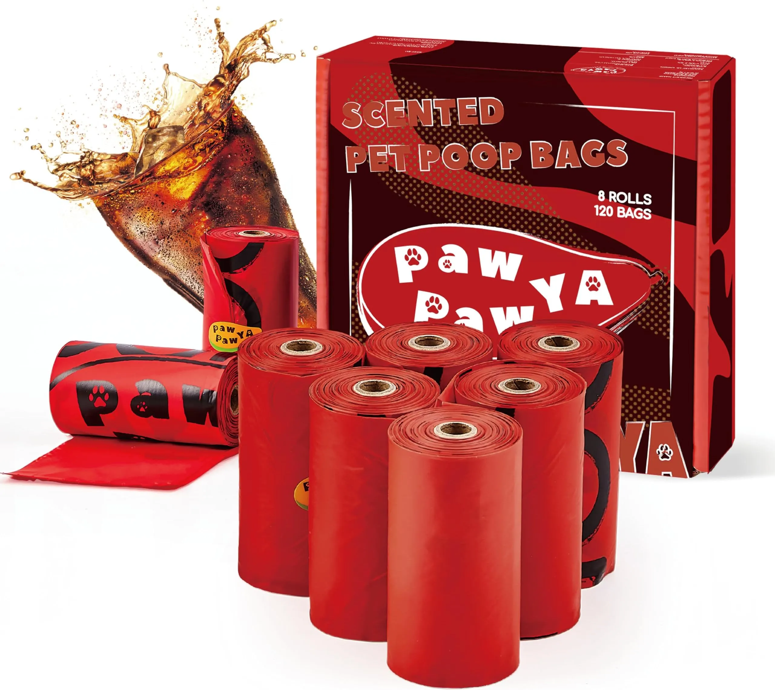120 Count Biodegradable Flushable Dog Waste Bags Coke Scented, Leak ...