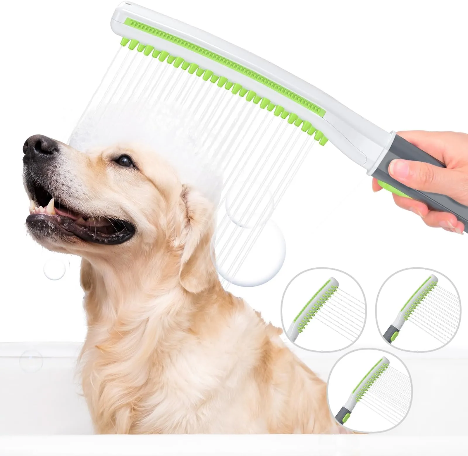 Dog Grooming Shower Head with 3 Modes & 8-Ft Hose - Easy Indoor/Outdoor ...