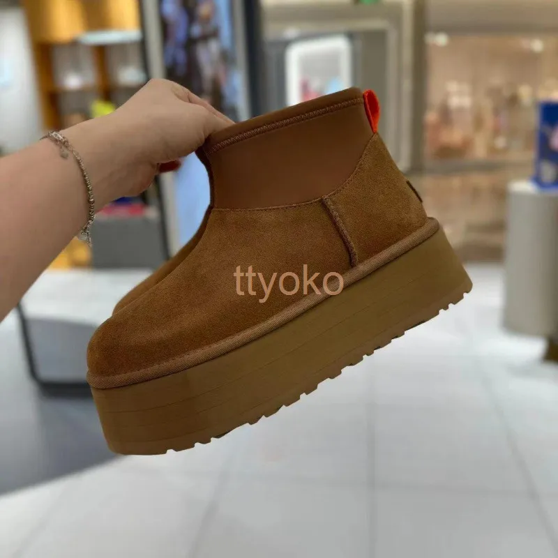 2025 Tasman Thick Sole Slipper Boots Designer Ultra Mini Snow Platform ...