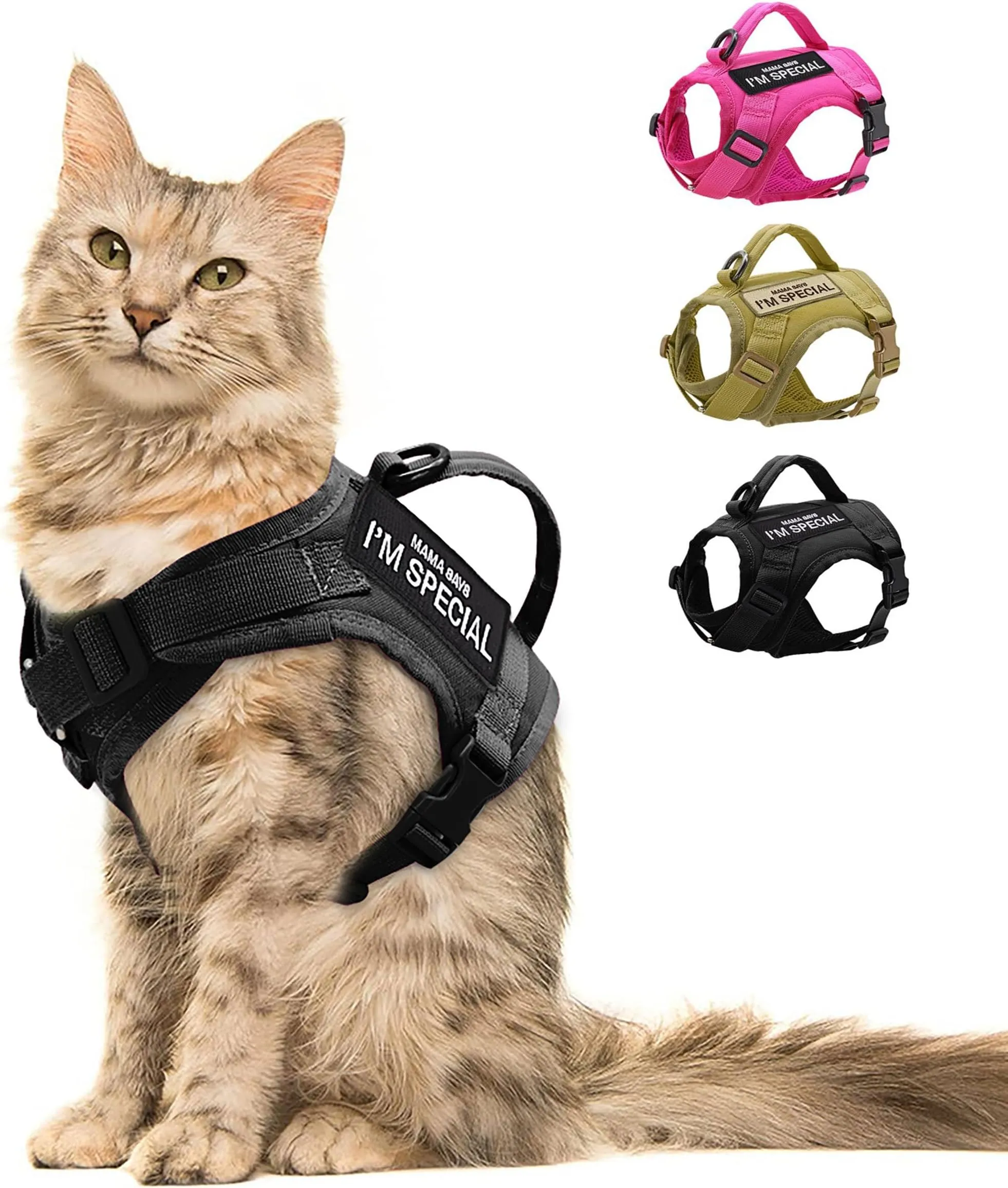 Escape Proof Cat Harness for Walking - Adjustable Kitty Harness Vest ...