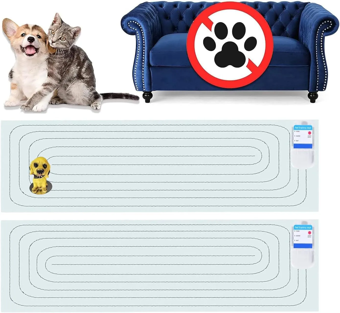 Pet Training Mat: Indoor Electric Repellent Pad for Cats & Dogs ...