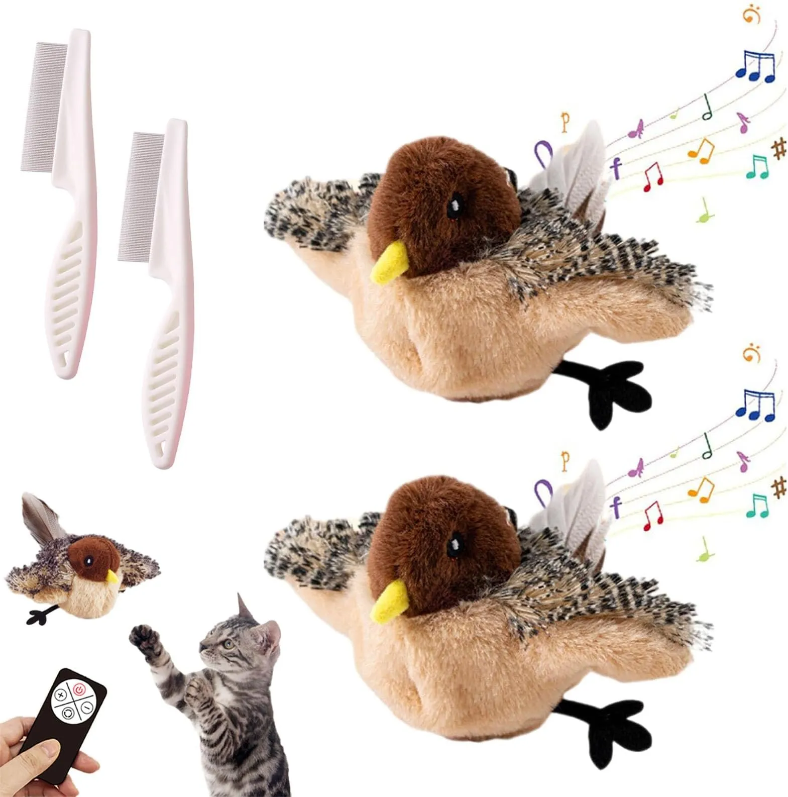 DHgate.com:Interactive Feather Fun Flyer Cat Toy with Flapping Wings ...