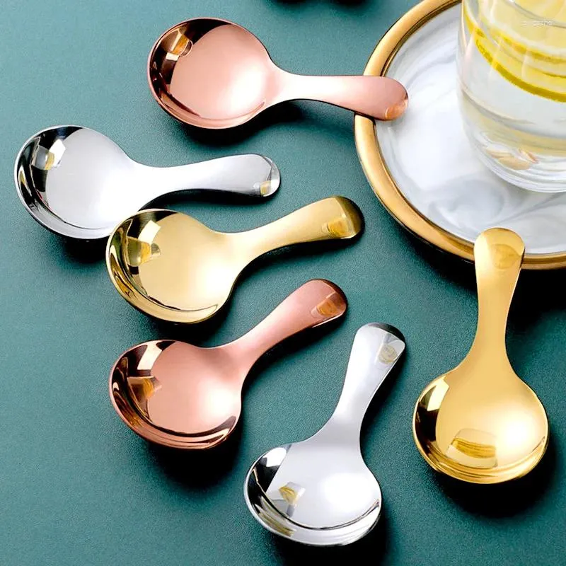 Stainless Steel Coffee Scoops, Cute Cake Sugar Mixing Spoons for ...